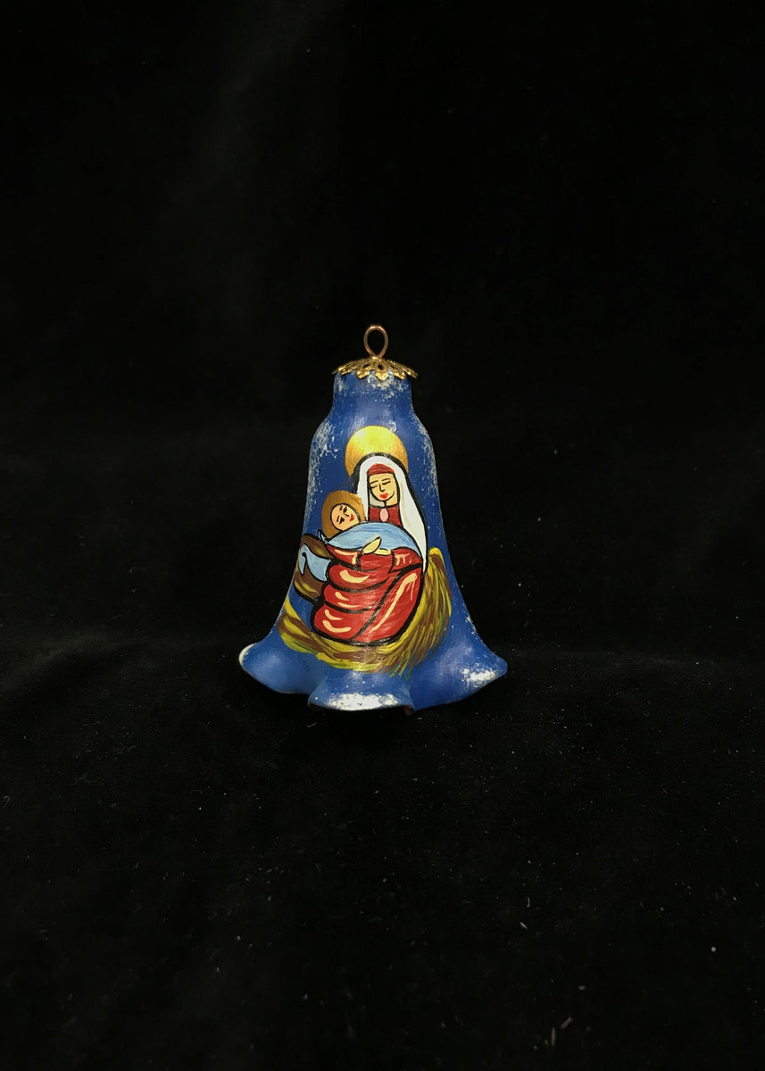 Nativity Scene Ceramic Bell Ornament – McGivney Center Gift Shop